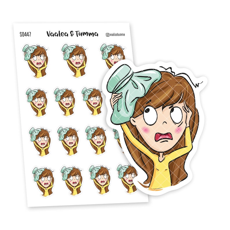 Headache Planner Stickers Vaalea S0446-447 Health Stickers - Etsy