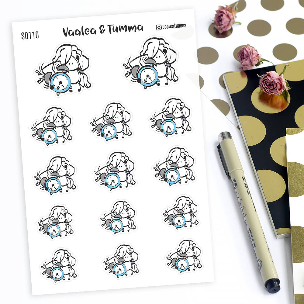 Ensi - Wake up Planner Stickers, S0110, Morning Planner Stickers, Cute ...