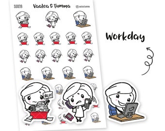 Workday Stickers - Etsy