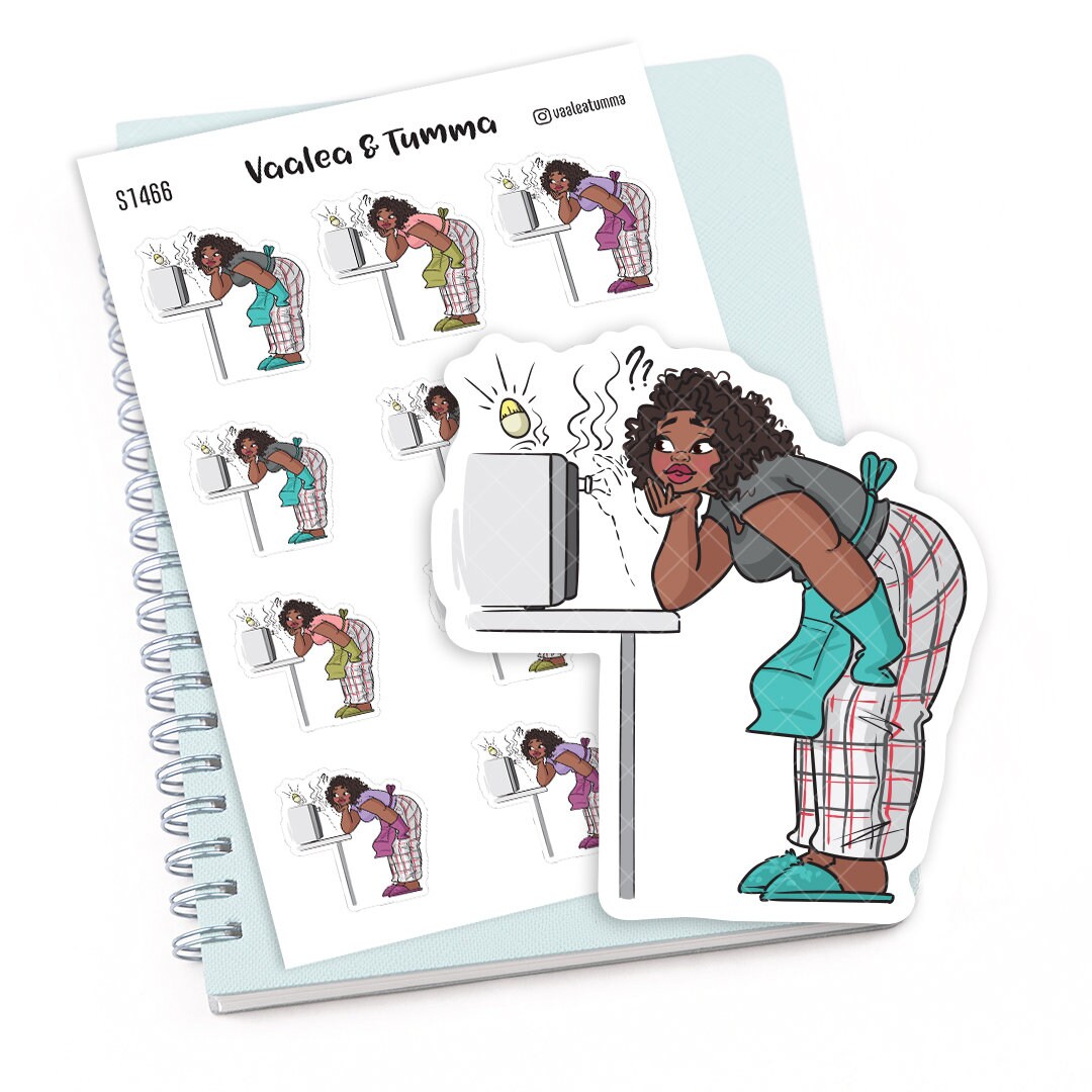 Yummy Food Coming Soon! Jada Watching Cooking - Meal Planning Stickers ...