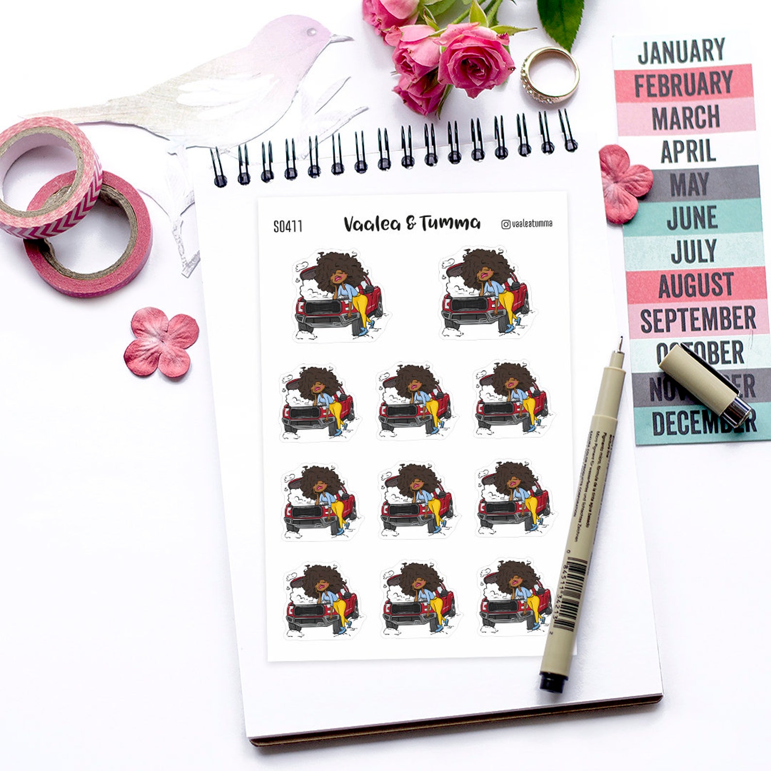 Car Repair / Maintenance Planner Stickers Nia S0411/S0611 - Etsy