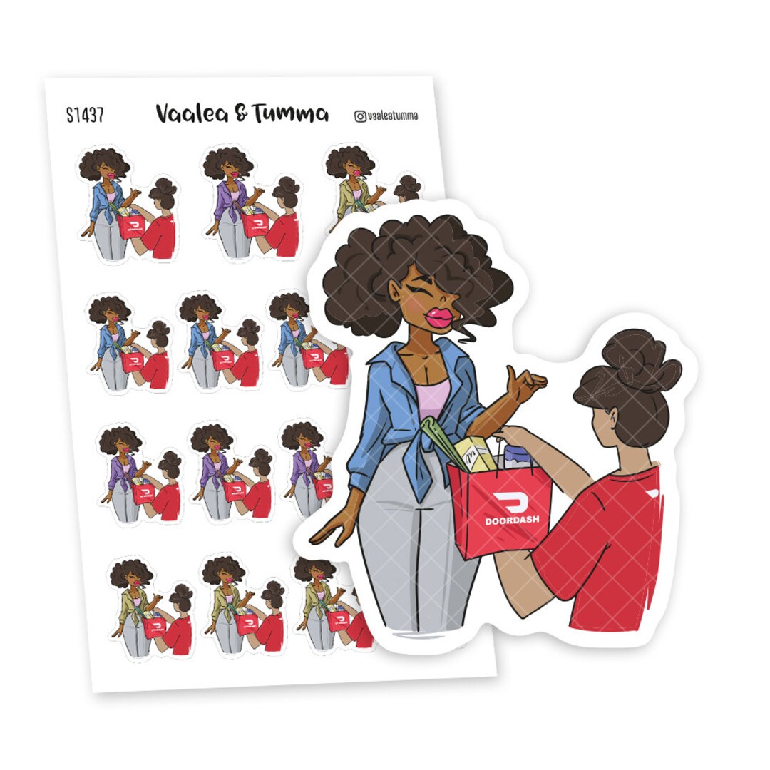 Food Delivery Planner Stickers, Nia - S1437/S1440 - Etsy