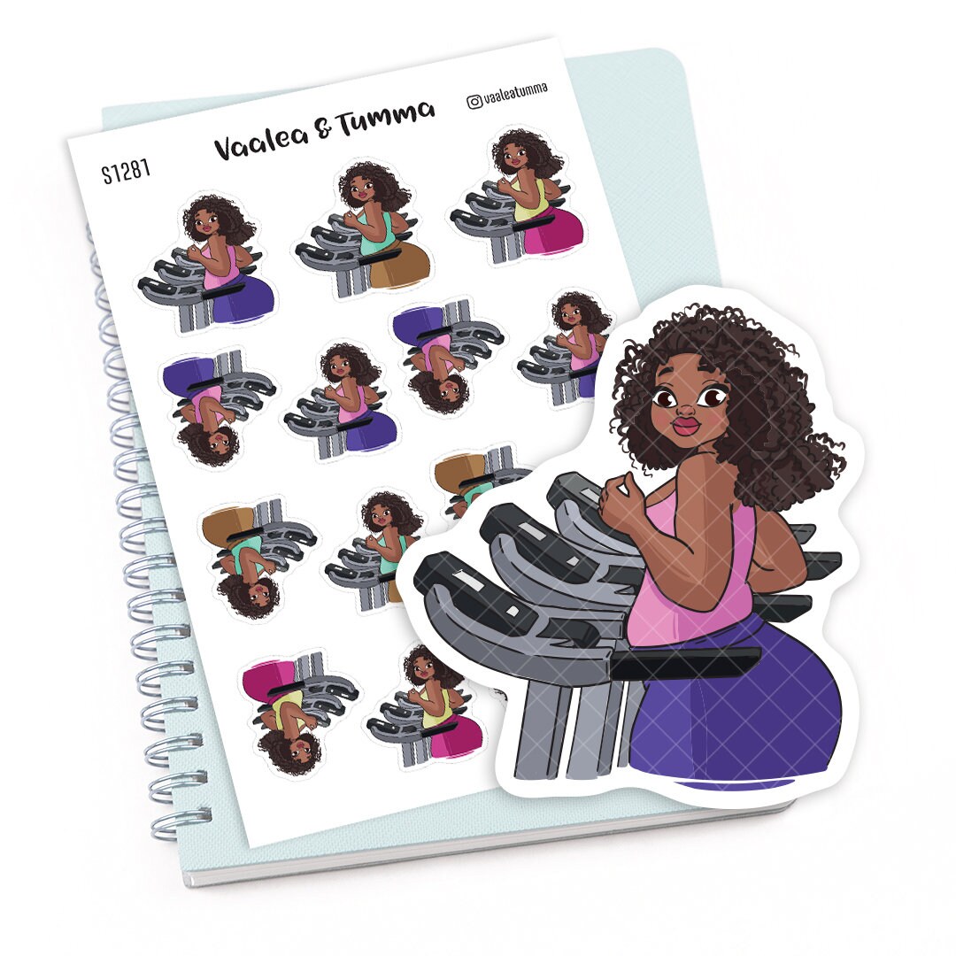 Treadmill Workout Planner Stickers Stay Motivated and on Track, Jada ...
