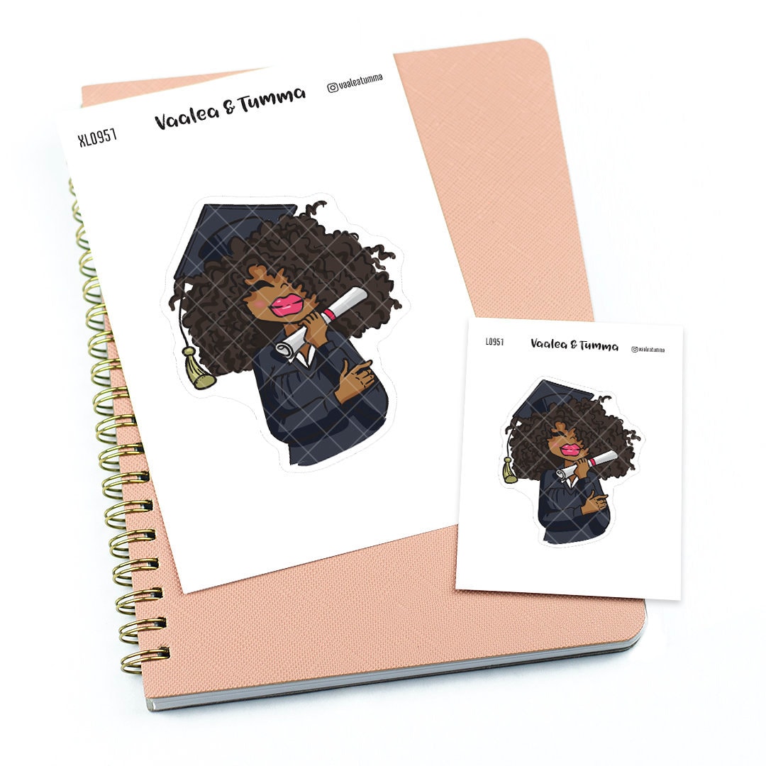 Large Planner Stickers / Extra Large - Graduate, Nia Stickers/brown ...