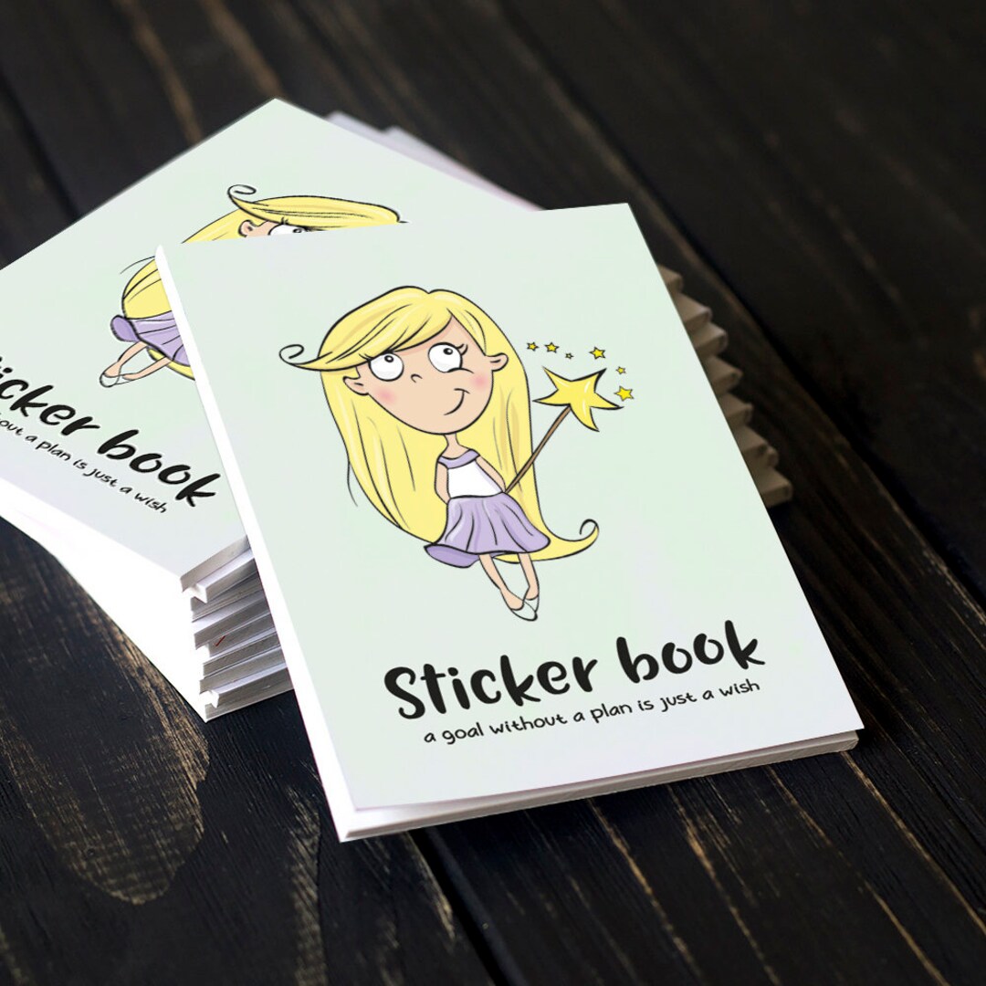 Mini Sticker Book Vaalea / Blonde Hair, 18 Mini Sheets, SB004. Sticker ...