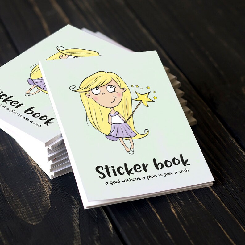 Mini Sticker Book Vaalea / Blonde Hair 18 Mini Sheets - Etsy