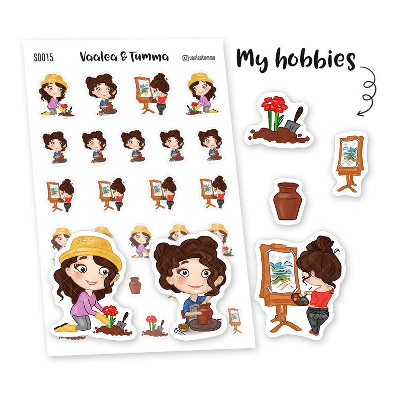 Tumma Planner Stickers My Hobbies S0015 Hobby Sticker - Etsy