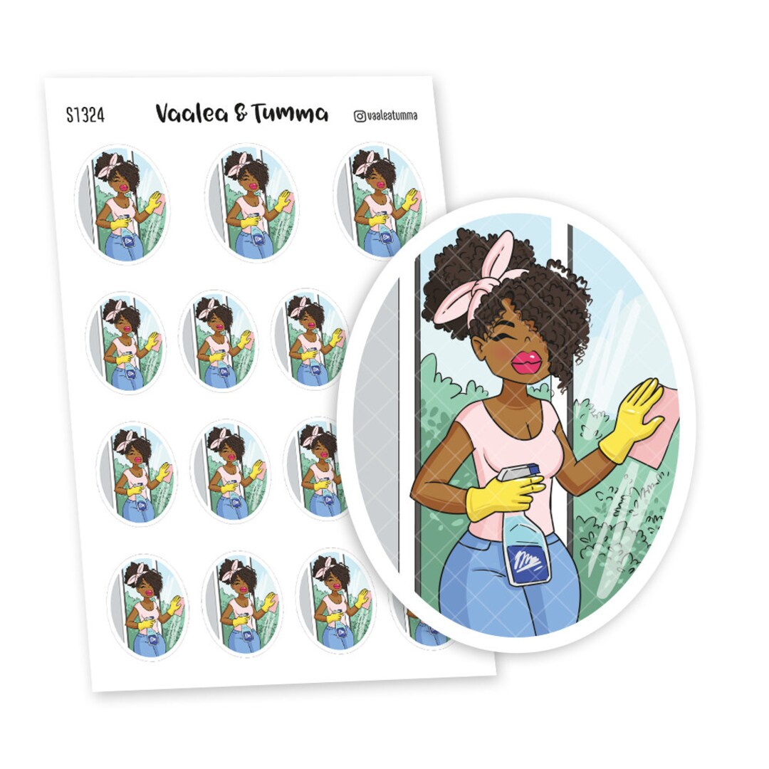 Window Cleaning Made Easy With These Fun Planner Stickers, Nia - S1324 ...