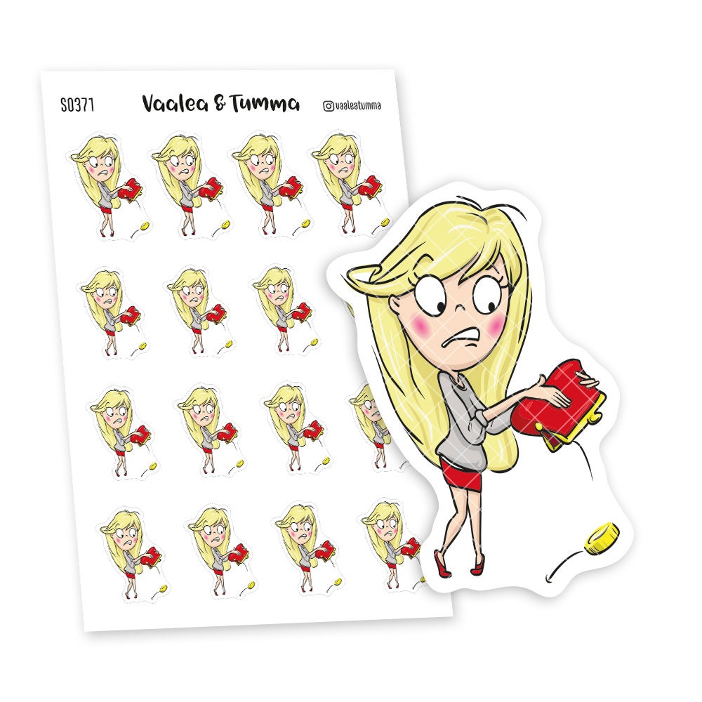 No Money No Funny Planner Stickers Vaalea S0371-372 Money - Etsy