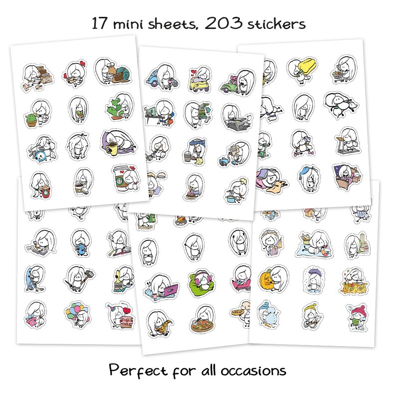 The 2nd edition Mini Sticker Book Ensi 18 mini sheets | Etsy