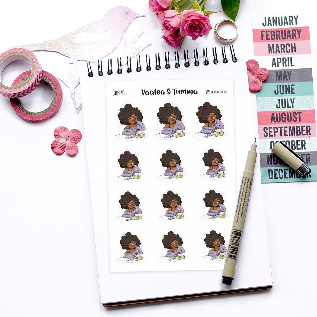 I'm so Upset Planner Stickers Nia S0670/S0688 Cry - Etsy