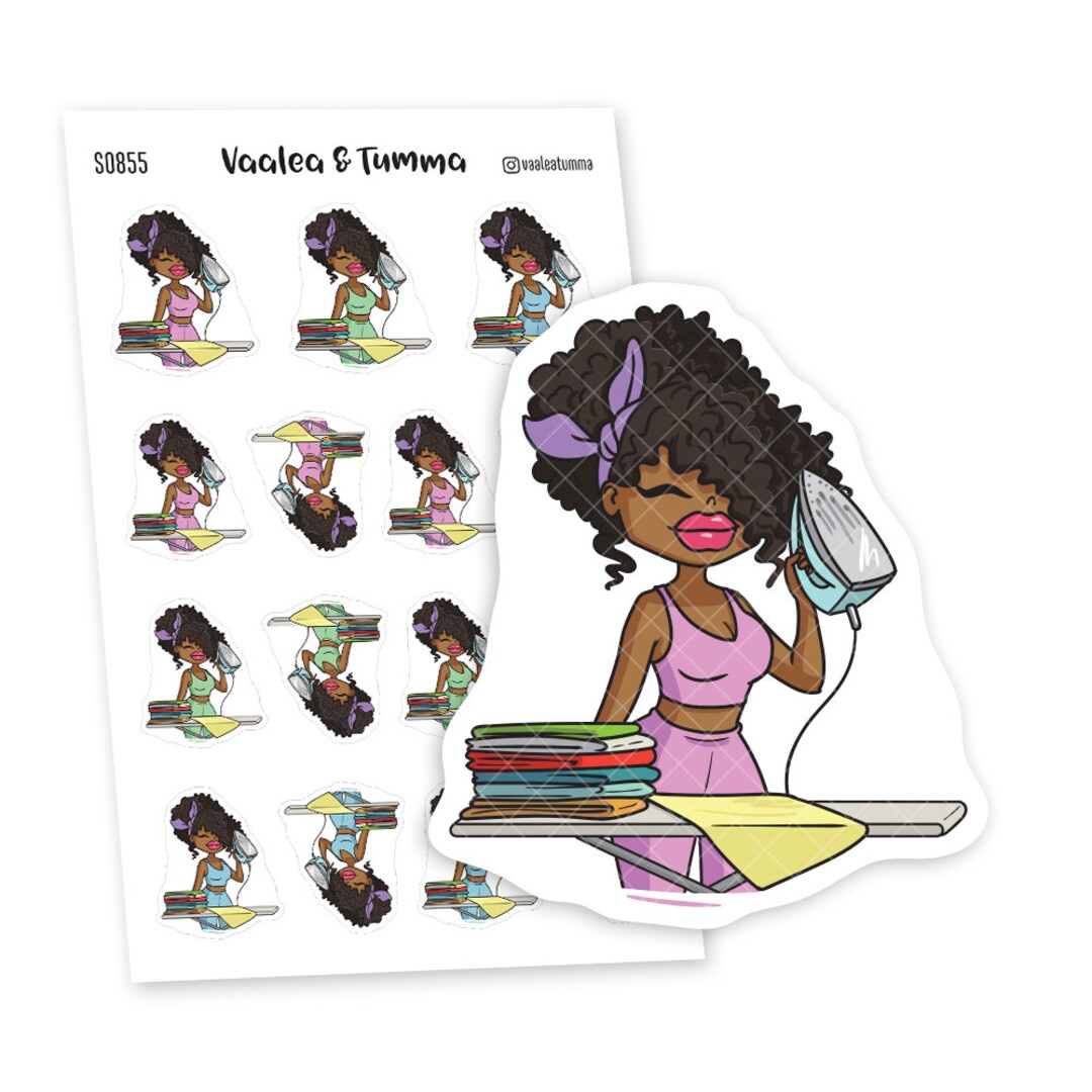 Ironing Planner Stickers, Nia - S0855/S0863 - Etsy
