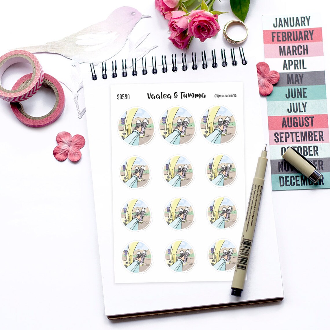 Planner Stickers Life is a journey. Enjoy it Nia | Etsy