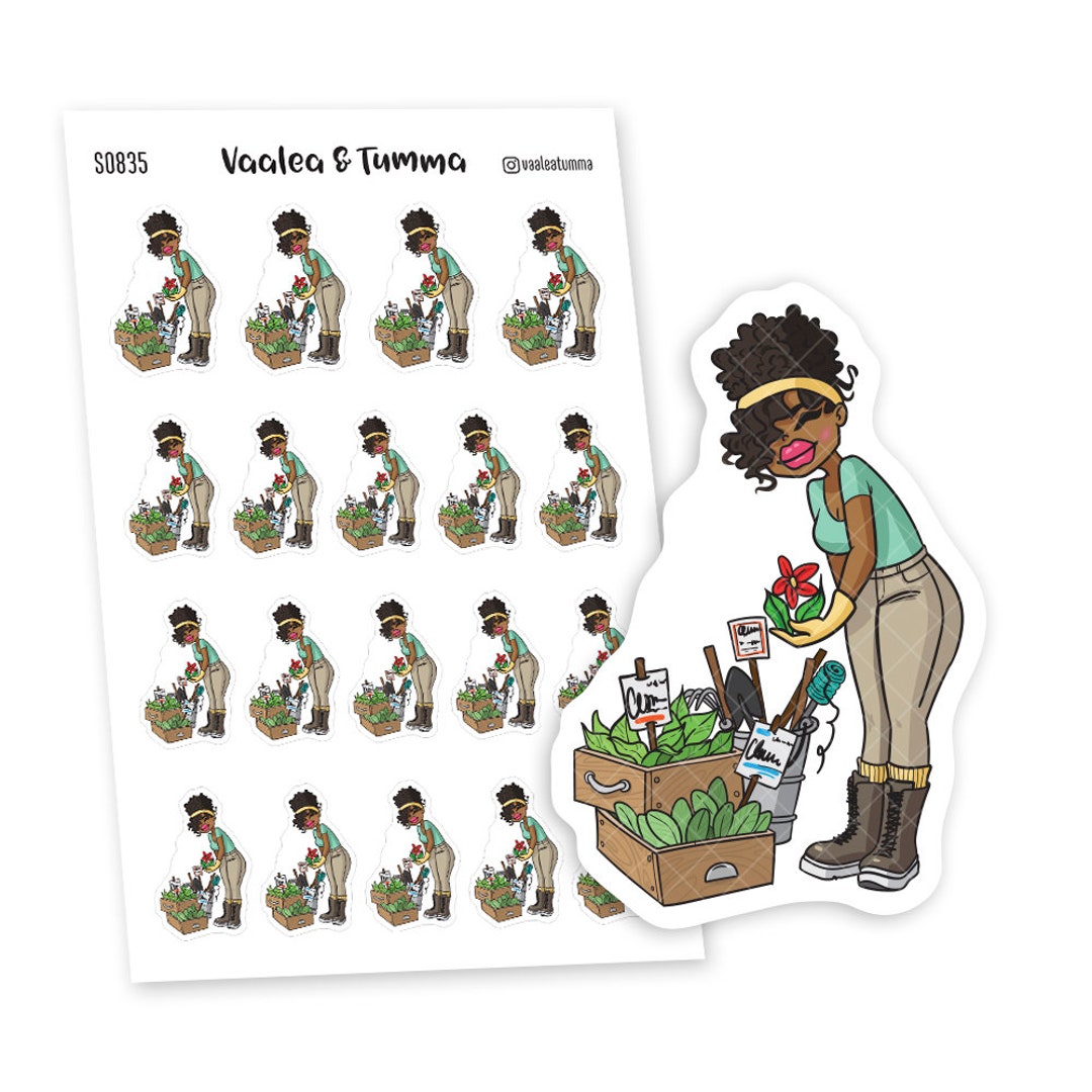 Plants Makes People Happy Planner Stickers, Nia - S0835/S0849, Flowers ...