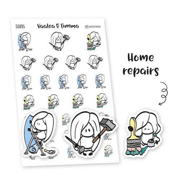 House Repair Stickers - Etsy