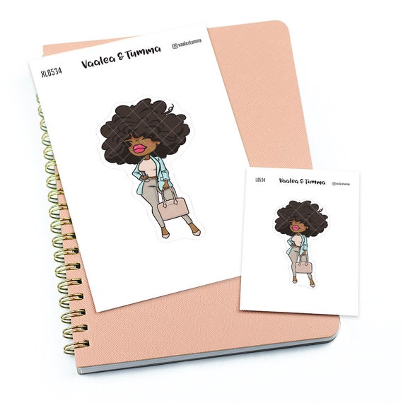 Style Large / Extra large planner stickers Nia/Brown | Etsy
