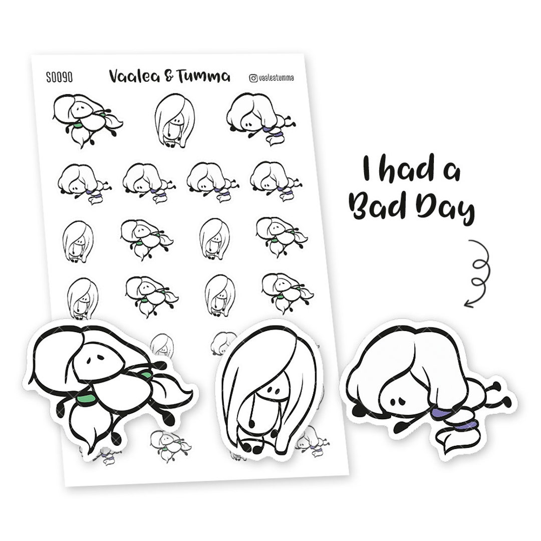 Planner Stickers Ensi - I Had A Bad Day, S0090, Bad Day Stickers ...