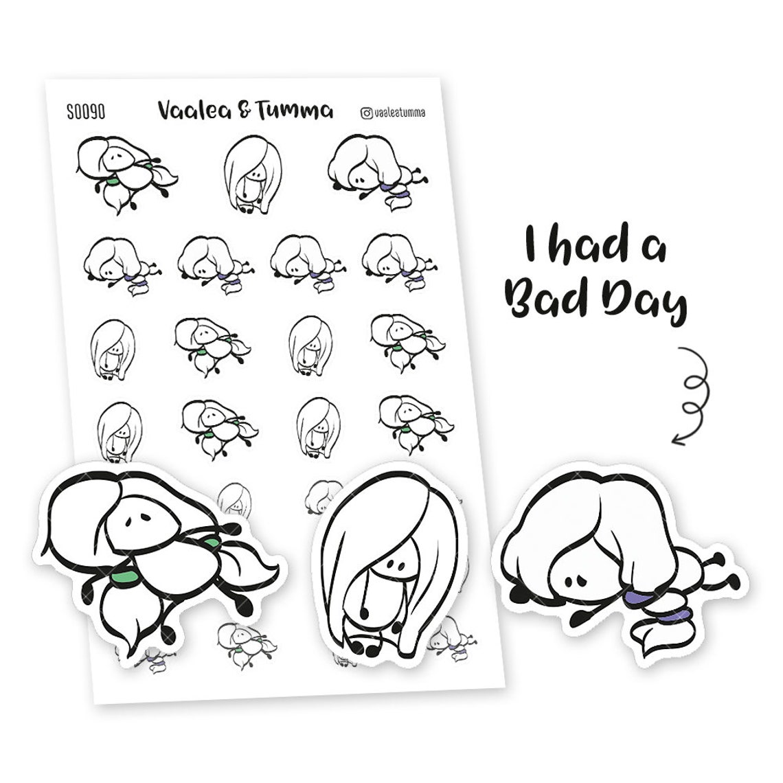 Planner Stickers Ensi I Had A Bad Day S0090 Bad Day - Etsy