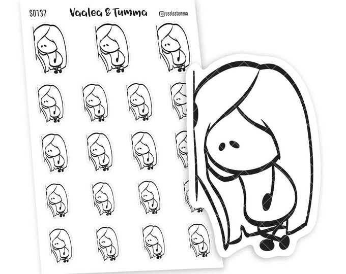 Sad Stickers - Crying Stickers - Unhappy Stickers -period Stickers ...