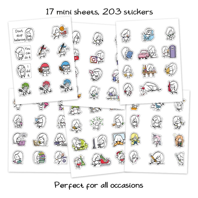 The 2nd edition Mini Sticker Book Ensi 18 mini sheets | Etsy