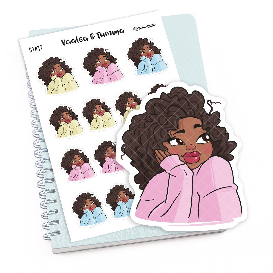 Jada the Dreamer: Character Planner Stickers, S1417 - Etsy