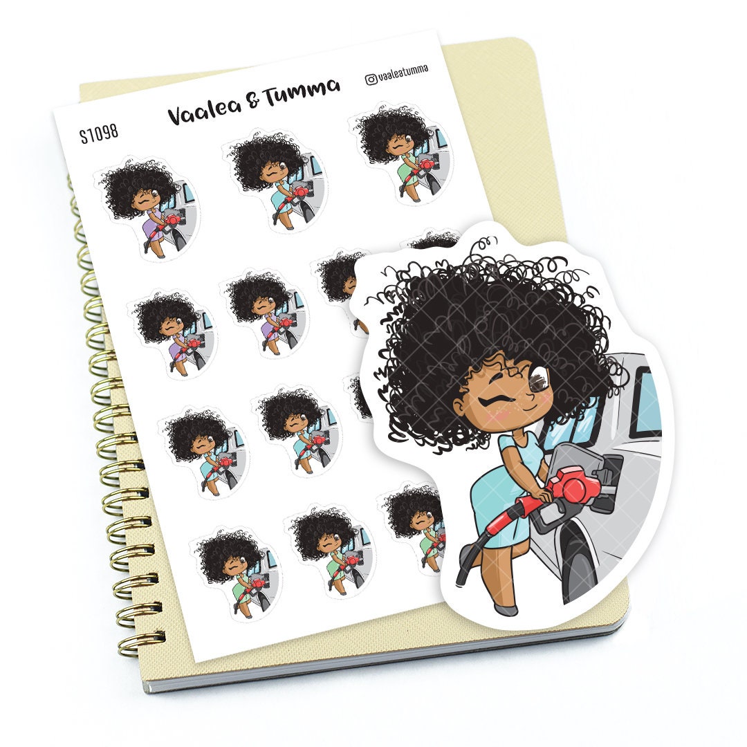 Planner Stickers "zuri" - Refilling the Car, S1098/S1103 - Etsy