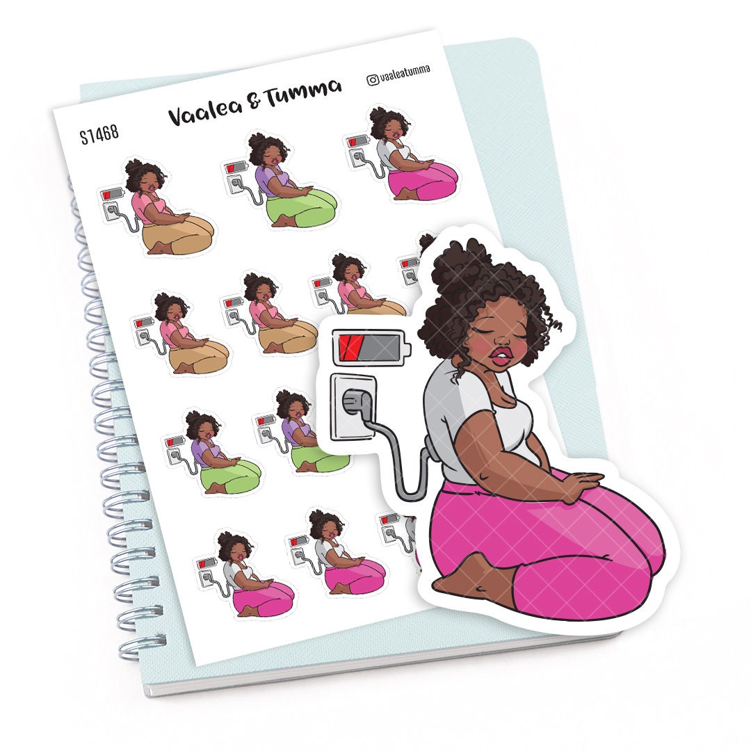 Recharge Mode Activated Needs Energy Break Planner Stickers, Jada S1468 ...