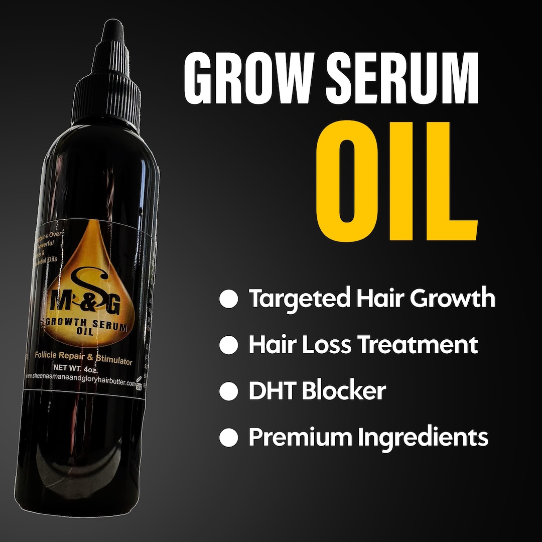 All-natural Hair Growth Serum Oil: Alopecia & Edge Growth Solution - Etsy