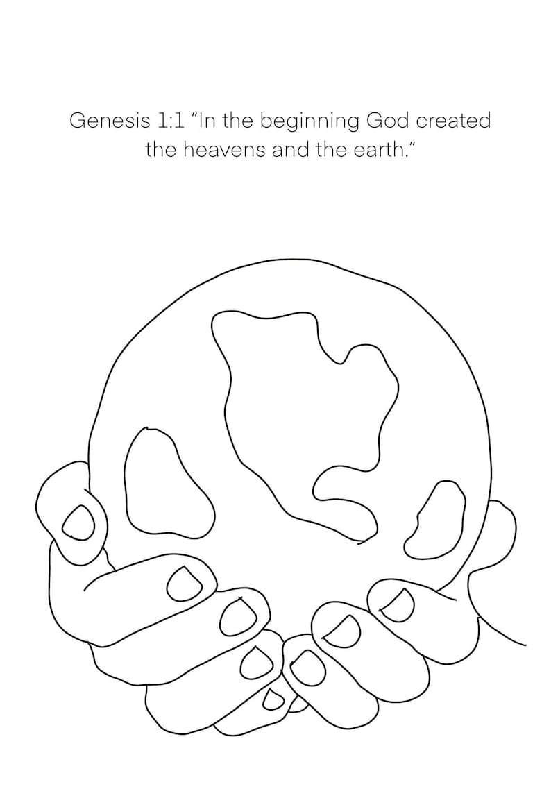 Creation Coloring Pages - Etsy
