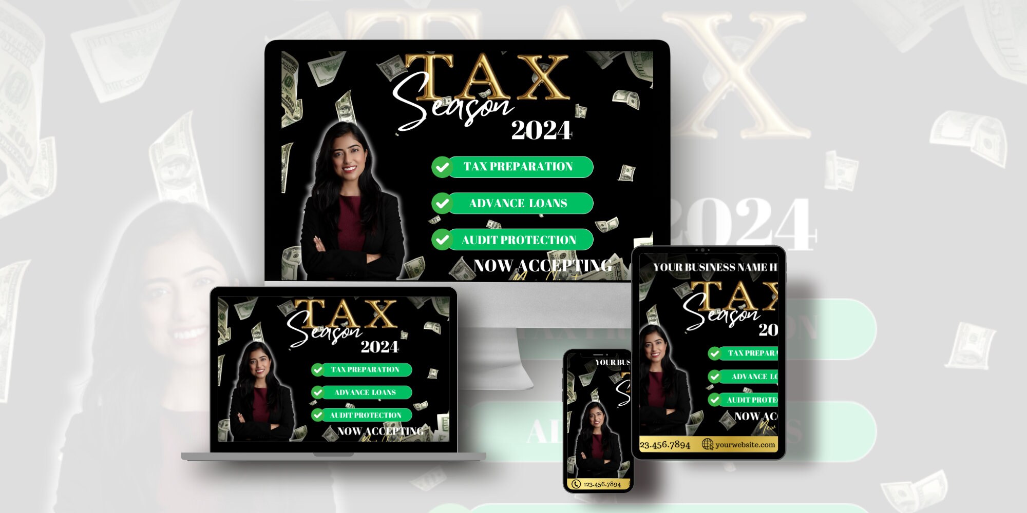 Tax Season Flyer, Instagram Post, Canva Template, DIY Flyer, Instagram ...