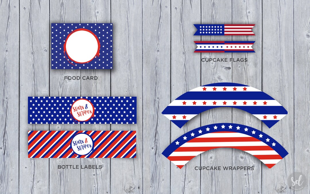 Instant Download • Patriotic PRINTABLE Party Pack • USA BBQ Party ...