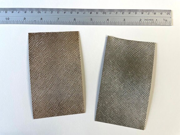 20 Ga Patterned And Textured Brass Sheet 3 Wide Sold By The Inch In Length Cut To Your