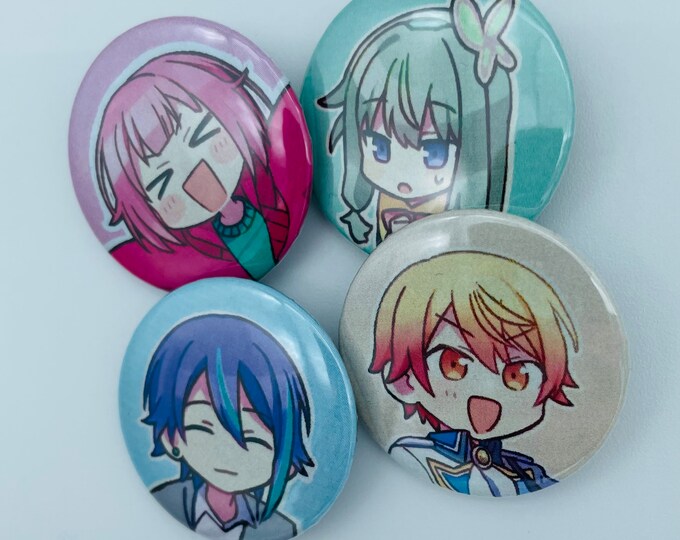 Wonderlands X Showtime Project Sekai Pin Buttons - Etsy