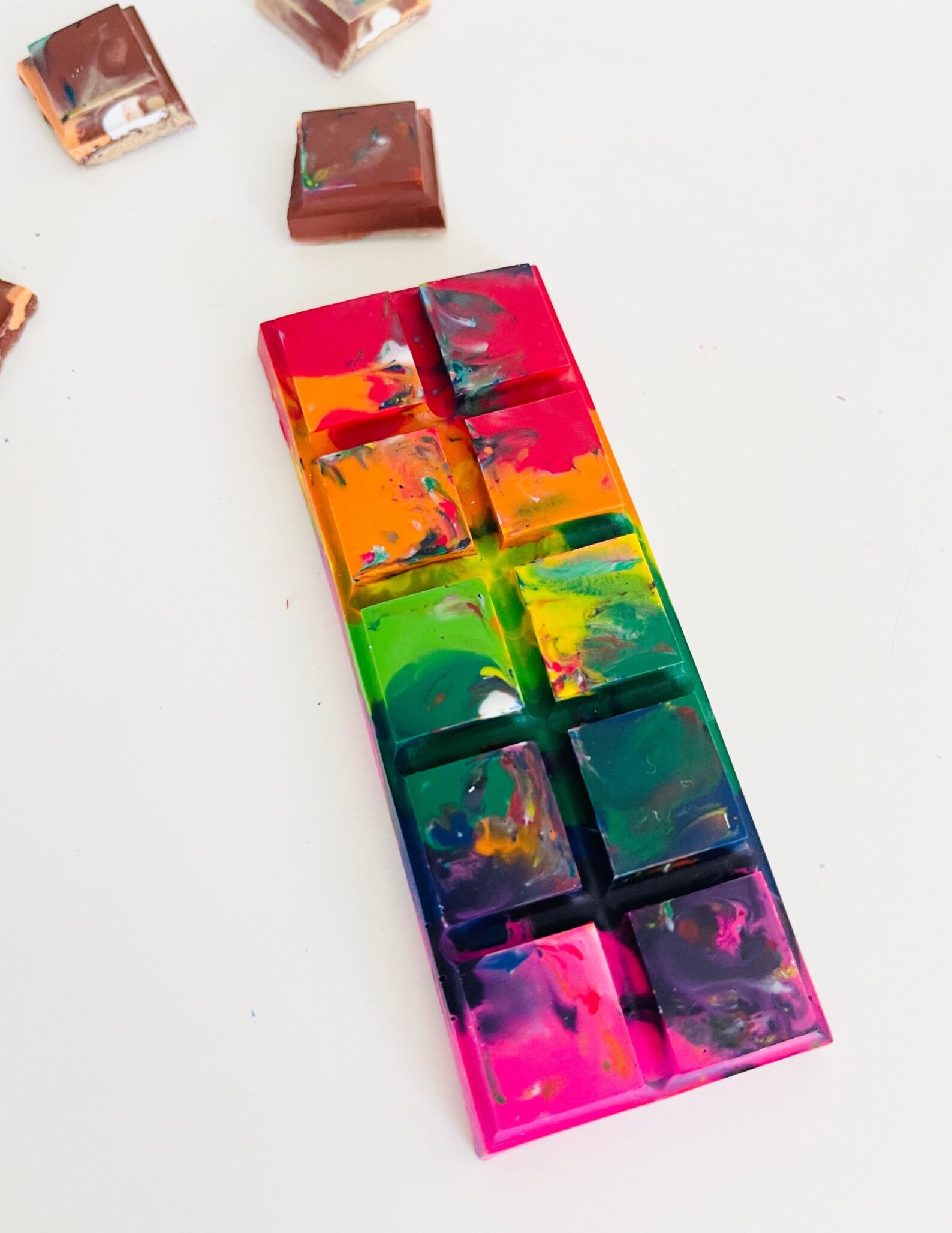 Candy Bar Rainbow Crayon, Chocolate Bar, Kids Party Favor, Candy Lane ...