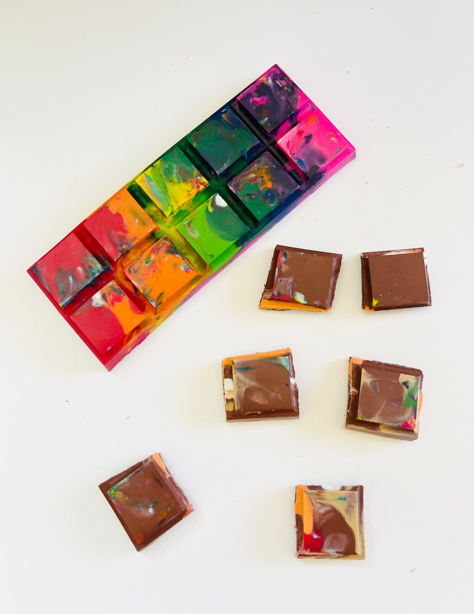 Candy Bar Rainbow Crayon, Chocolate Bar, Kids Party Favor, Candy Lane ...