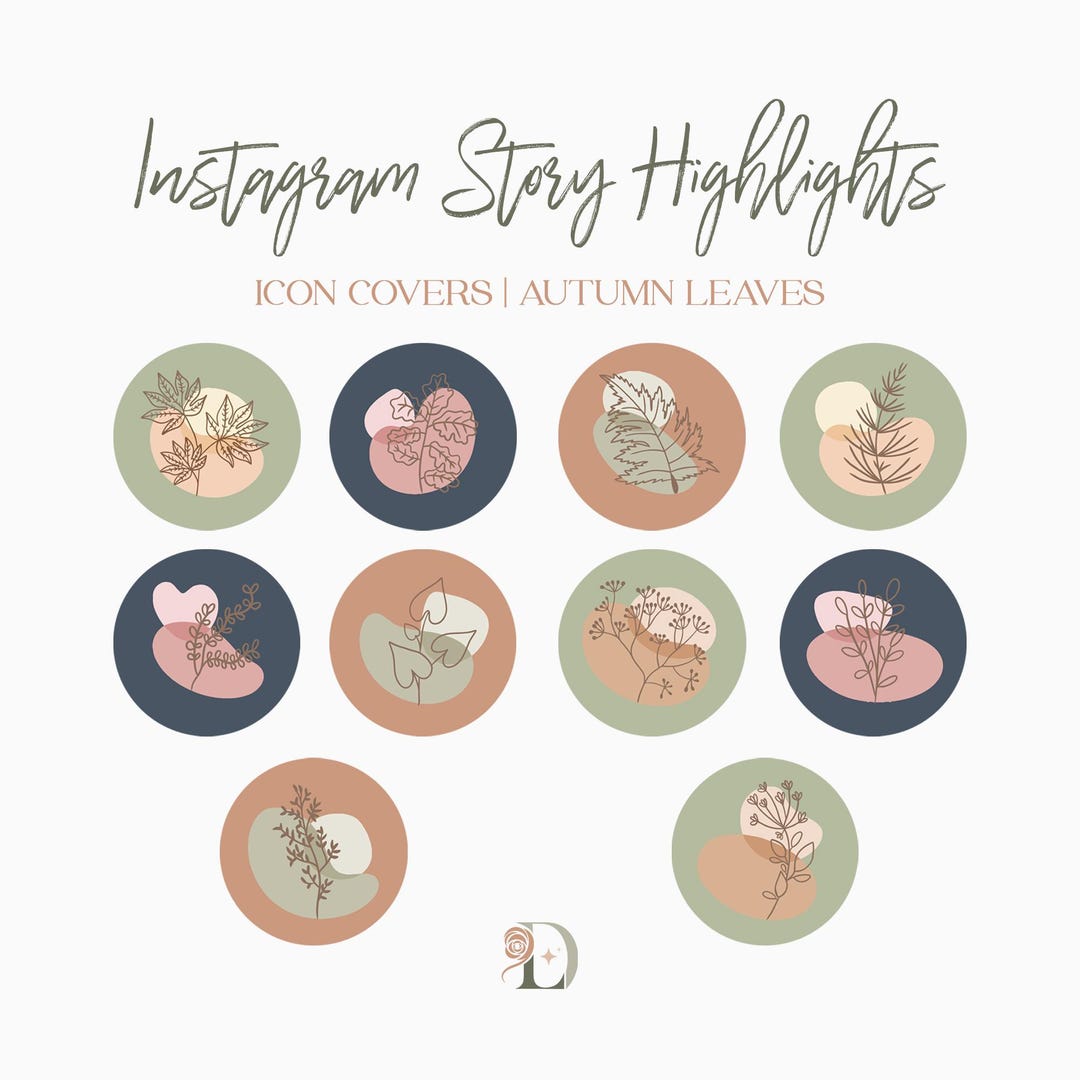 10 Autumn Fall Instagram Story Highlights | Earthy Pretty IG Icons ...