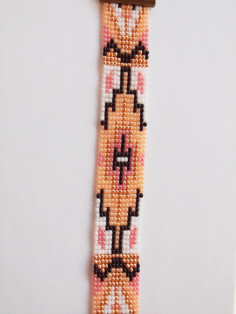 Handmade seed bead bracelet beaded loom bracelet Native | Etsy