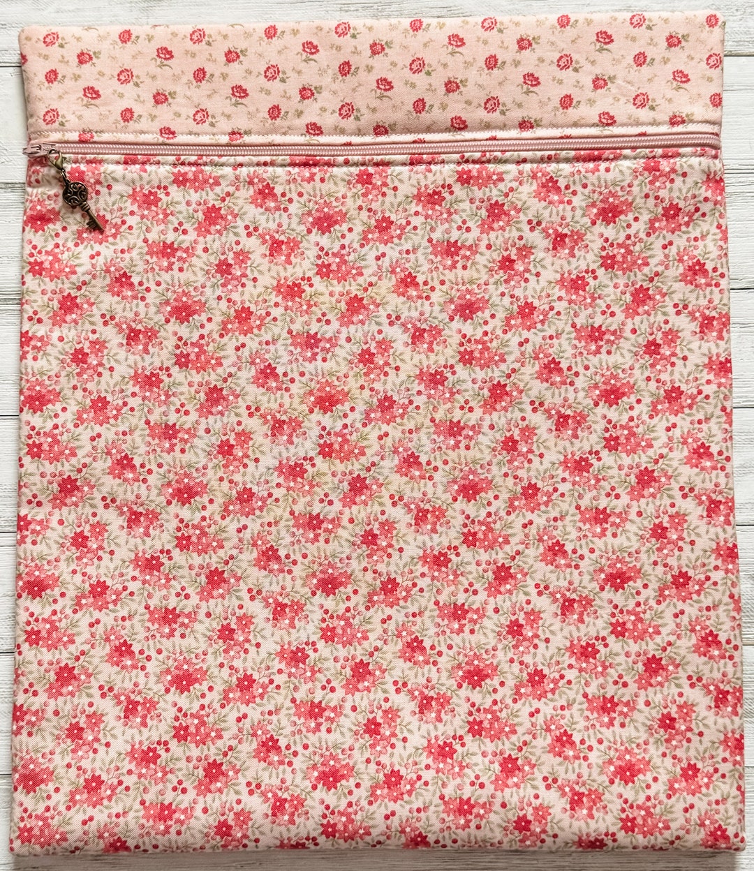 Valentine Cross Stitch Project Bag, Fully Lined All Fabric Bag ...