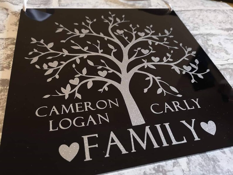 Personalised Family Tree Plaque , Family Tree , Our Family , Family ... Personalised Family Tree Plaque , Family Tree , Our Family , Family ...