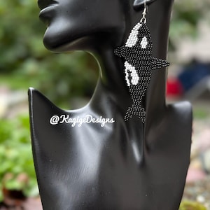 Beaded Fish Earrings, Sockeye Salmon Earrings, Rainbow Trout Earrings ...