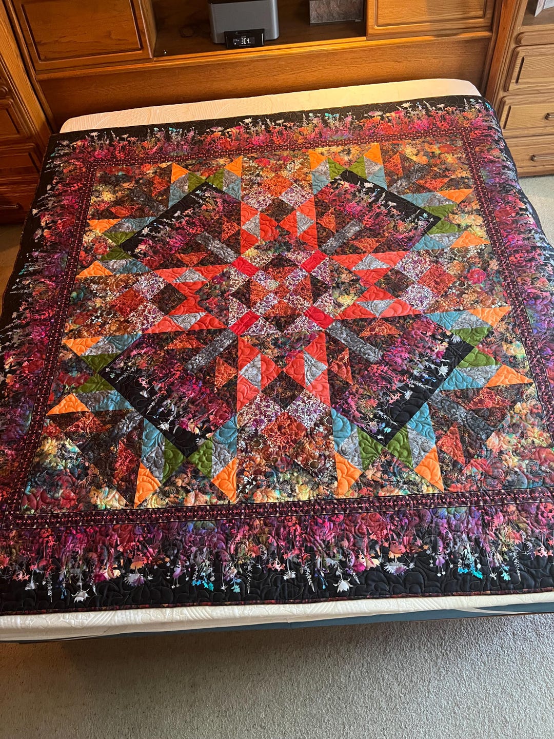 I Dream in Color Quilt, Jason Yenter Quilt, Fall Quilt, Handmade Quilt ...