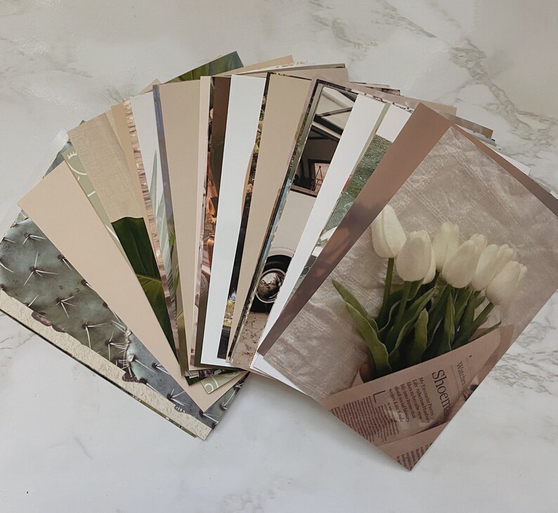 50-100pc Earthy Photo Collage Kit | Etsy