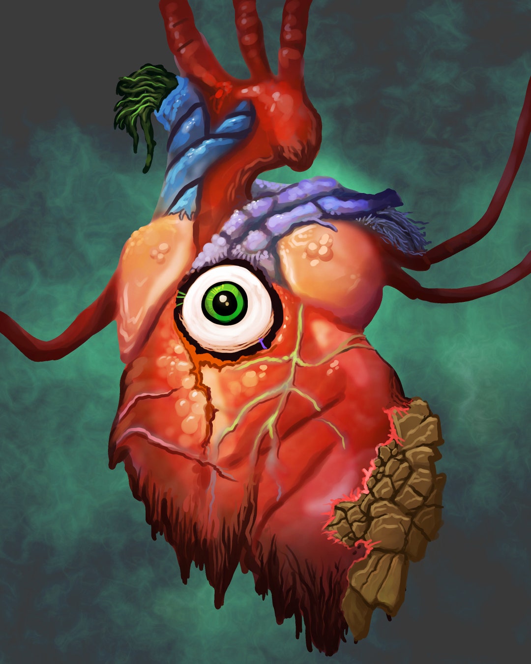 CORRUPTED HEART (2024) 5x7 Art Print - Etsy