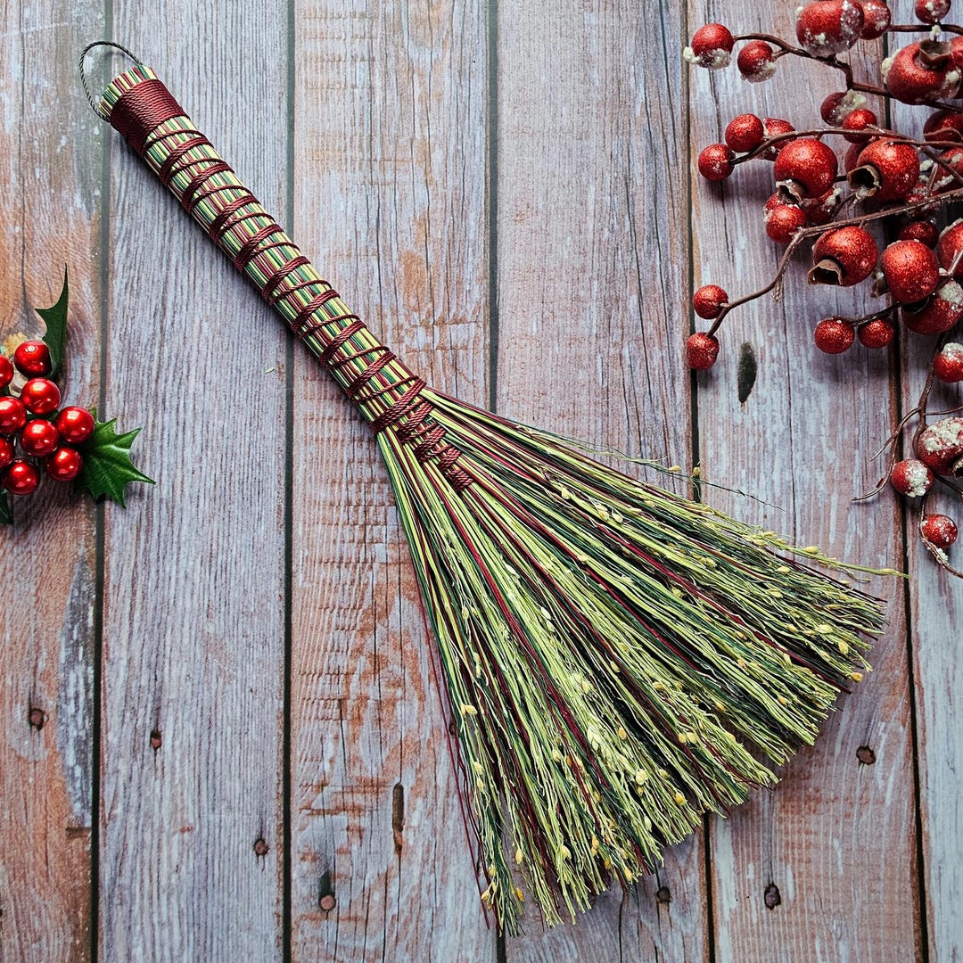 Yule Broom Hawktail Whisk Broom Decorative Broom Cottagecore Rustic ...