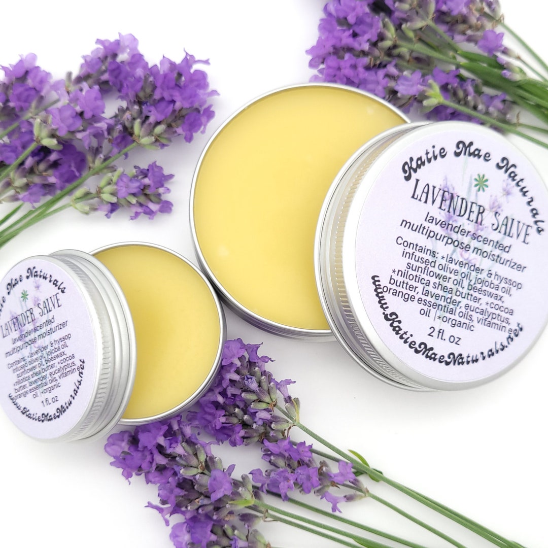Organic Lavender Salve: Herbal Balm With Hyssop & Shea Butter - Etsy