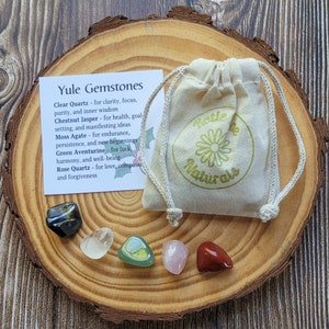 Yule Crystal Set | Gemstones for Winter Solstice | Yule Celebration - Etsy