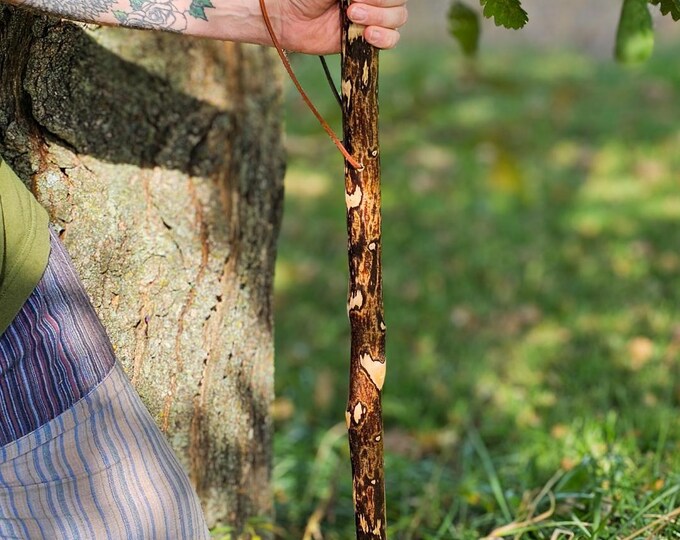 Ash Walking Stick | Hiking Stick With Strap | Hardwood Walkng Stick - Etsy