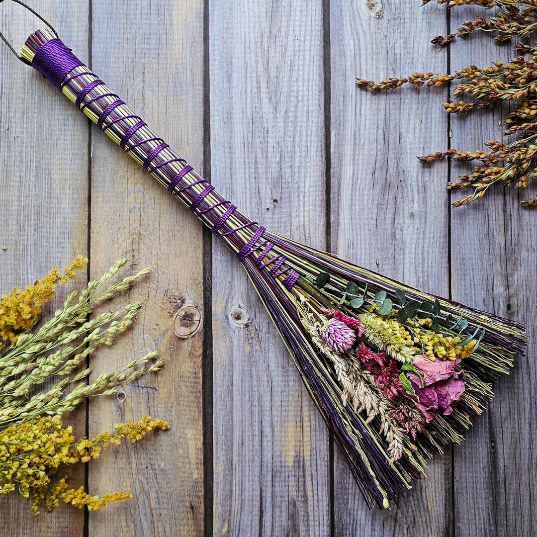 Altar Besom Cottagecore Decorative Hand Broom With Dried Florals ...