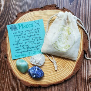 Pisces Gemstone Set | Pisces Crystal Set | Zodiac Gift for Pisces ...