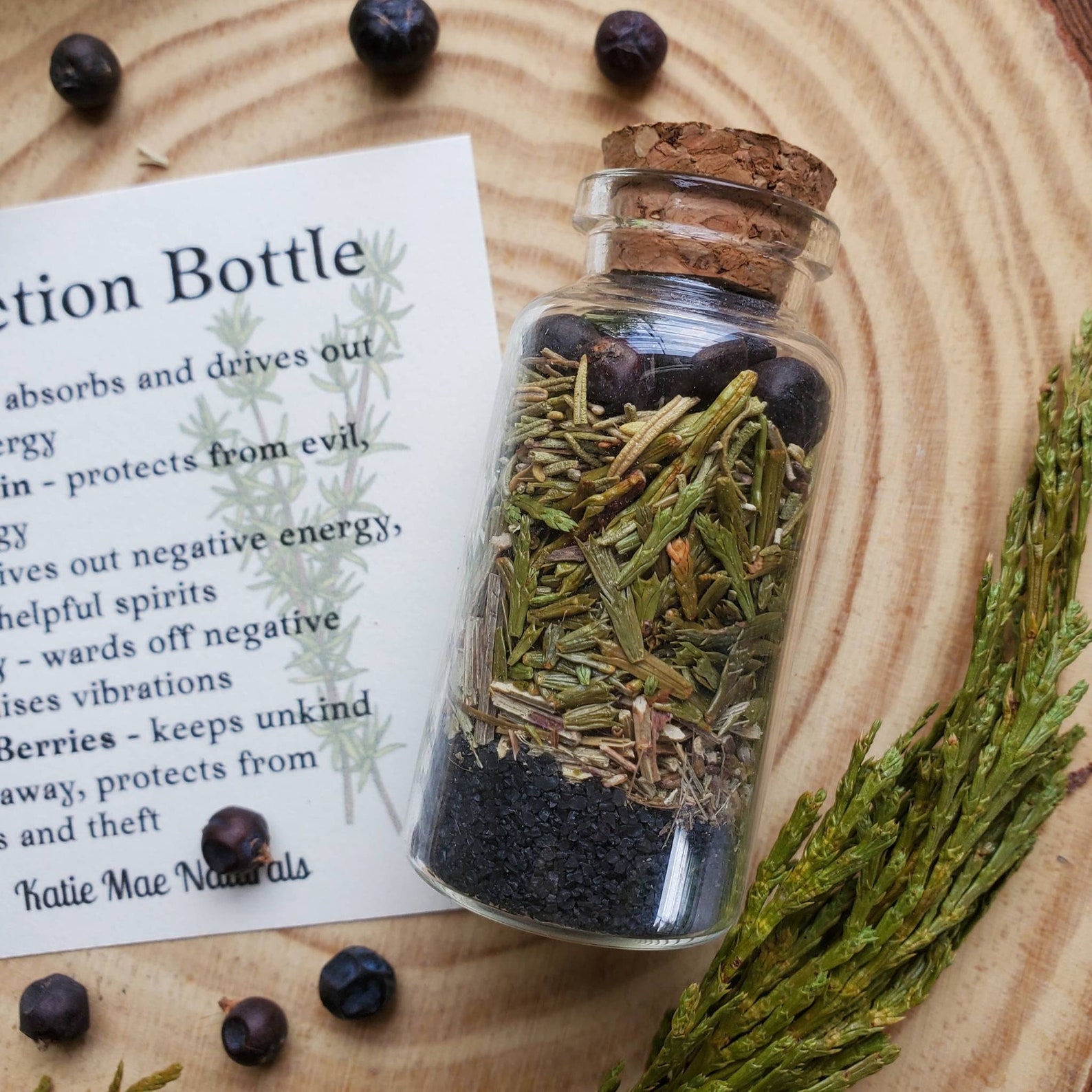 Protection Spell Bottle Witch Bottle - Etsy